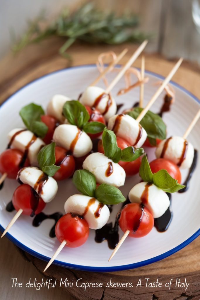 The Delightful Mini Caprese Skewers: A Taste of Italy – RecipeIneed