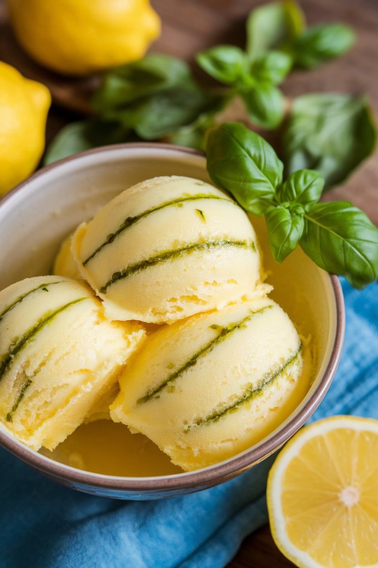 The Delightful Lemon Basil Sorbet: A Refreshing Summer Treat – RecipeIneed