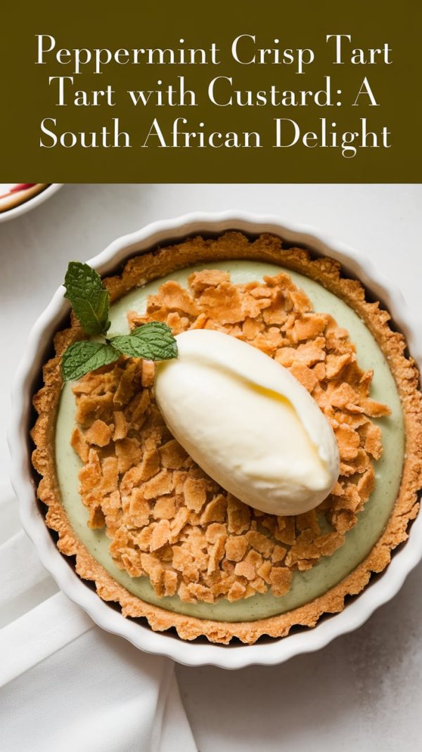 Peppermint Crisp Tart with Custard: A South African Delight – RecipeIneed