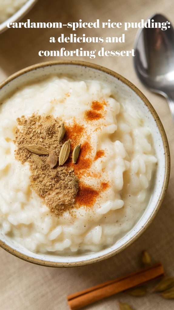 Cardamom-Spiced Rice Pudding: A Delicious and Comforting Dessert ...