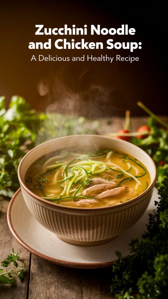 Zucchini Noodle and Chicken Soup: A Delicious and Healthy Recipe ...