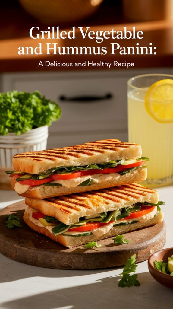 Grilled Vegetable and Hummus Panini: A Delicious and Healthy Recipe ...