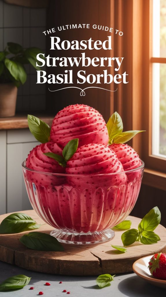 The Ultimate Guide to Roasted Strawberry Basil Sorbet – RecipeIneed