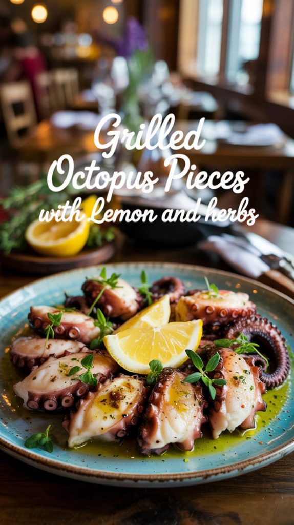 Grilled Octopus with Lemon and Herbs – RecipeIneed