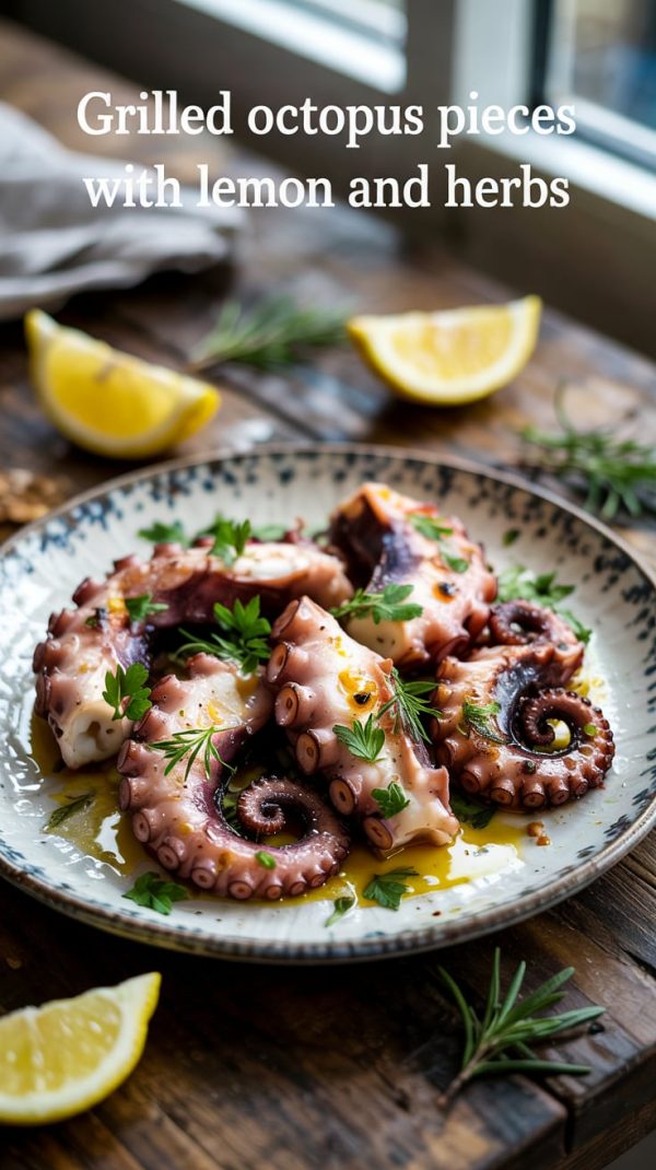Grilled Octopus with Lemon and Herbs – RecipeIneed