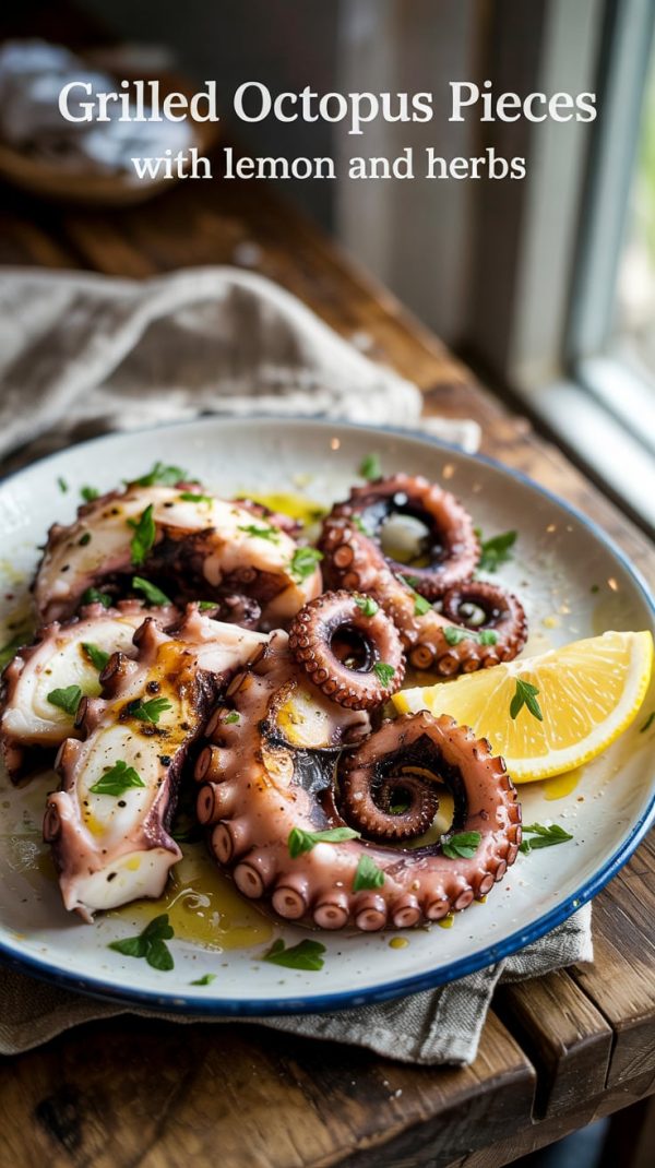 Grilled Octopus with Lemon and Herbs – RecipeIneed
