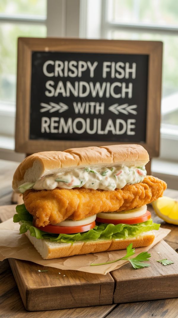 Crispy Fish Sandwich with Remoulade – RecipeIneed