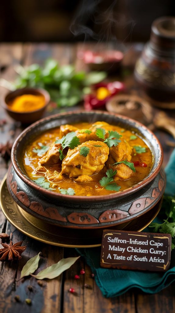 Saffron-Infused Cape Malay Chicken Curry: A Taste of South Africa ...