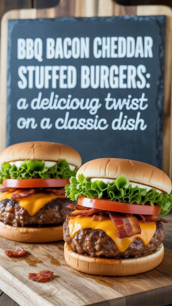 BBQ Bacon Cheddar Stuffed Burgers: A Delicious Twist on a Classic Dish ...