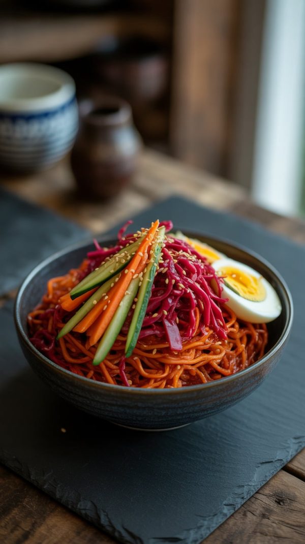 Korean-Japanese Fusion Bibim Guksu (Spicy Cold Noodles) – RecipeIneed
