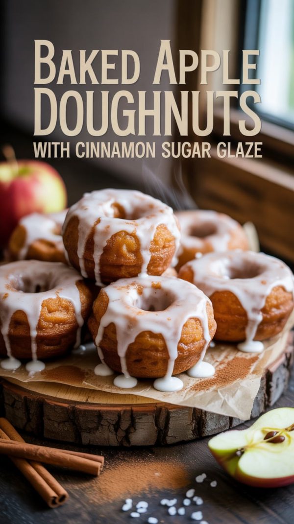 Baked Apple Doughnuts with Cinnamon Sugar Glaze – RecipeIneed